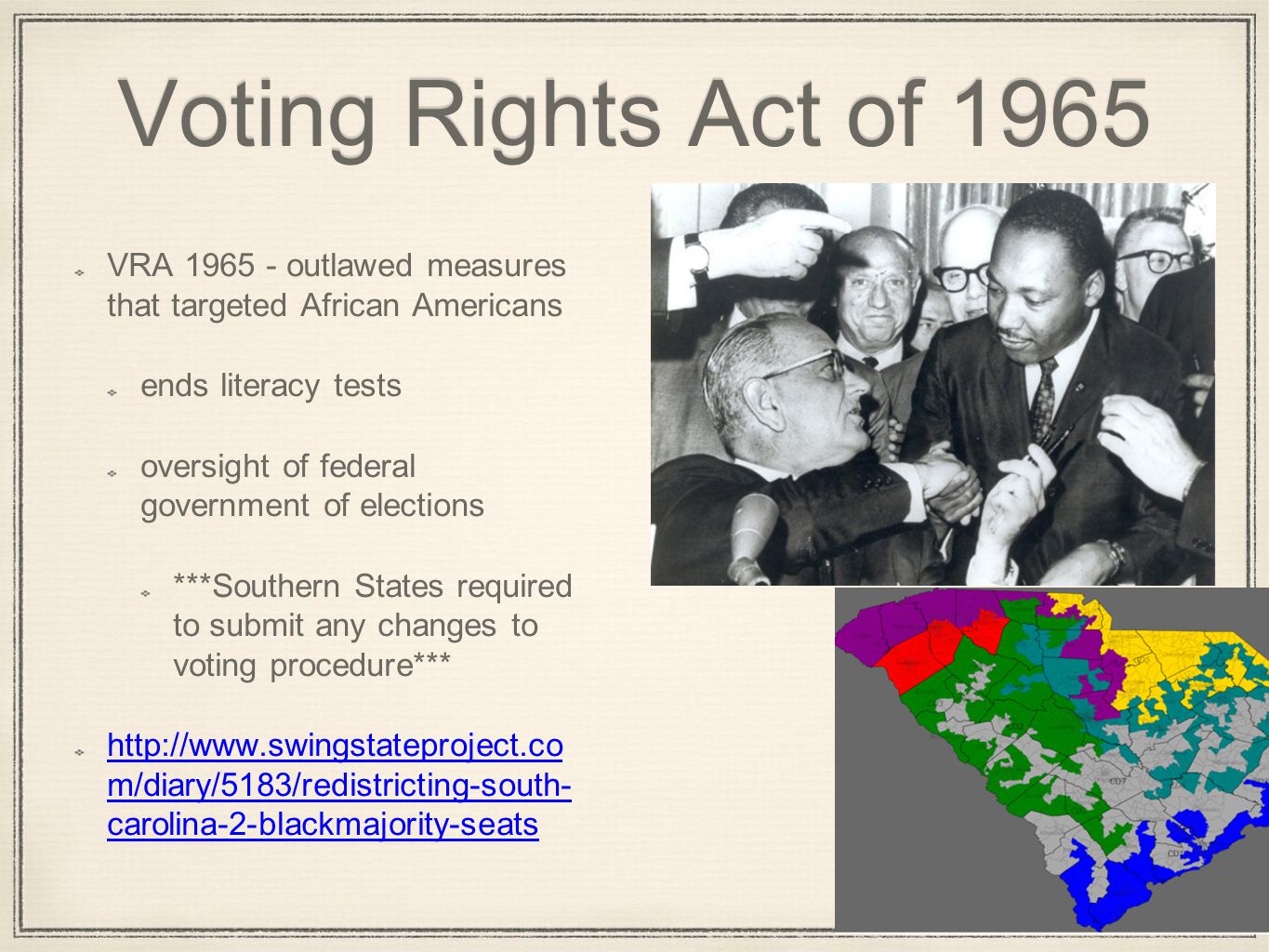 To Be Equal Give Us the Ballot: Restore the Voting Rights Act - America ...