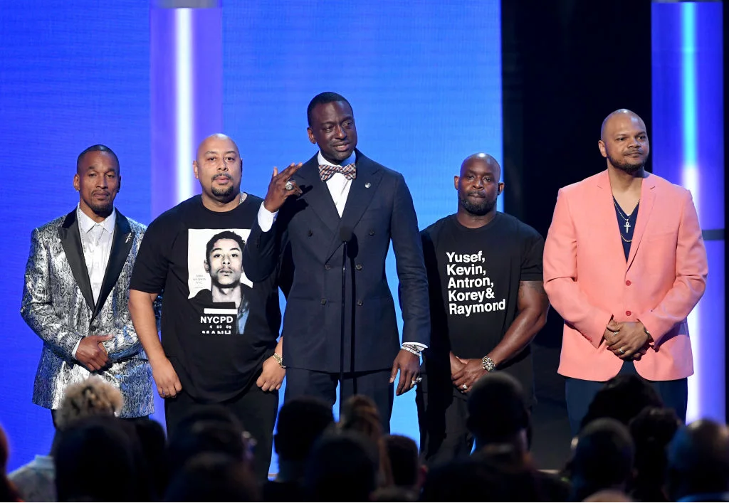 Exonerated ‘Central Park Five’ men receive joyful praise and standing ...